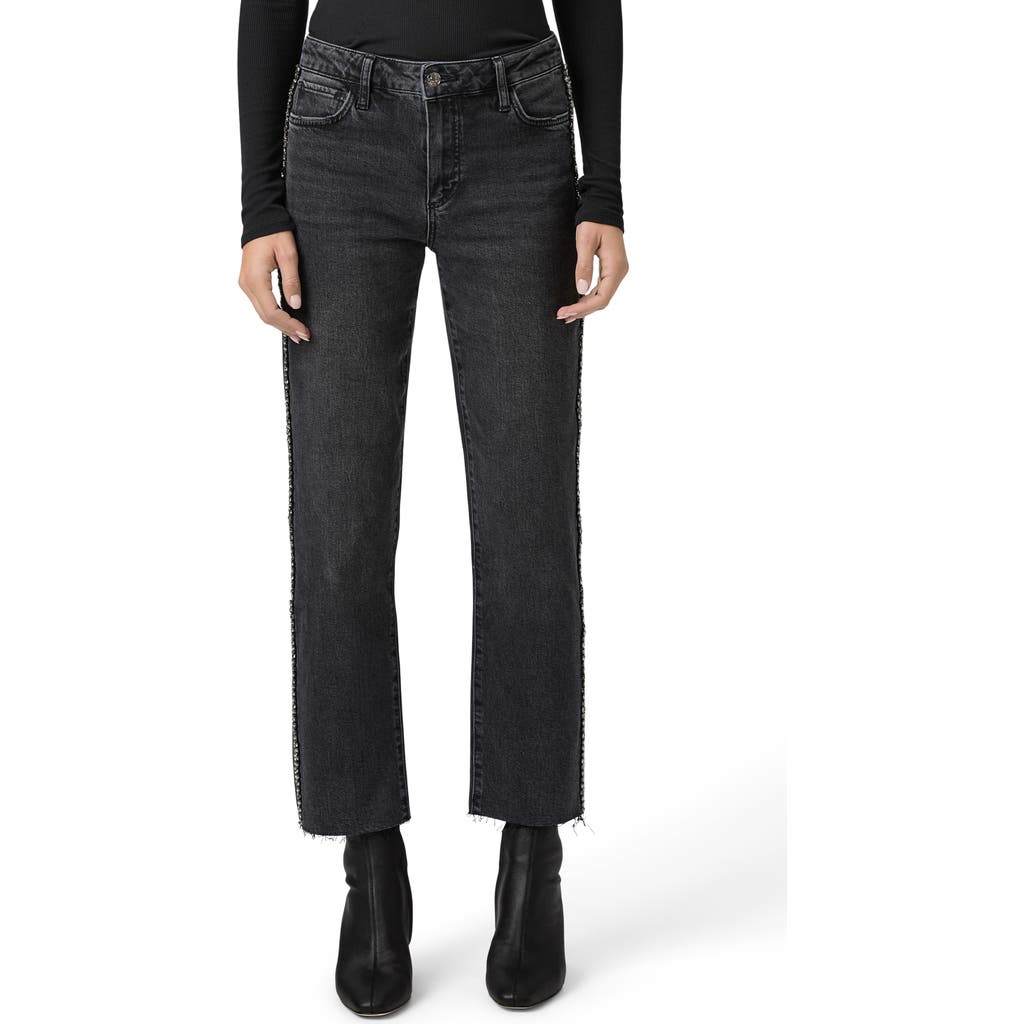 PAIGE Mason Rhinestone Ankle Straight Leg Jeans